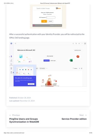 Microsoft Entra ID External Authentication with OpenOTP MFA Integration ...
