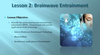 Entrainment week 2 lesson presentation | PPT