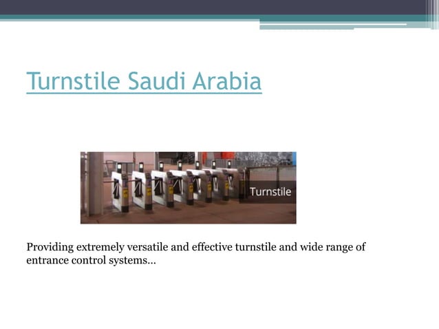 Entrance automation | PPT