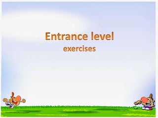 Entrance level | PPTX