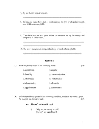 Entrance test m phil linguistics and phonetics www.efluniversity.ac.in ...