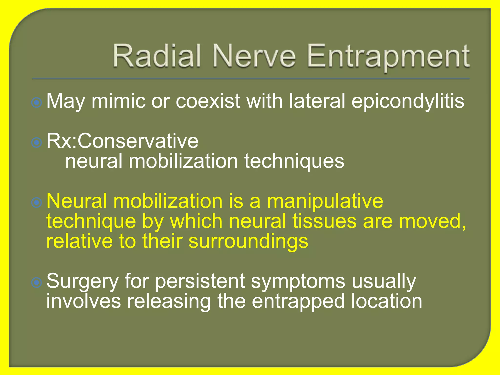 Entrapment neuropathies | PPTX