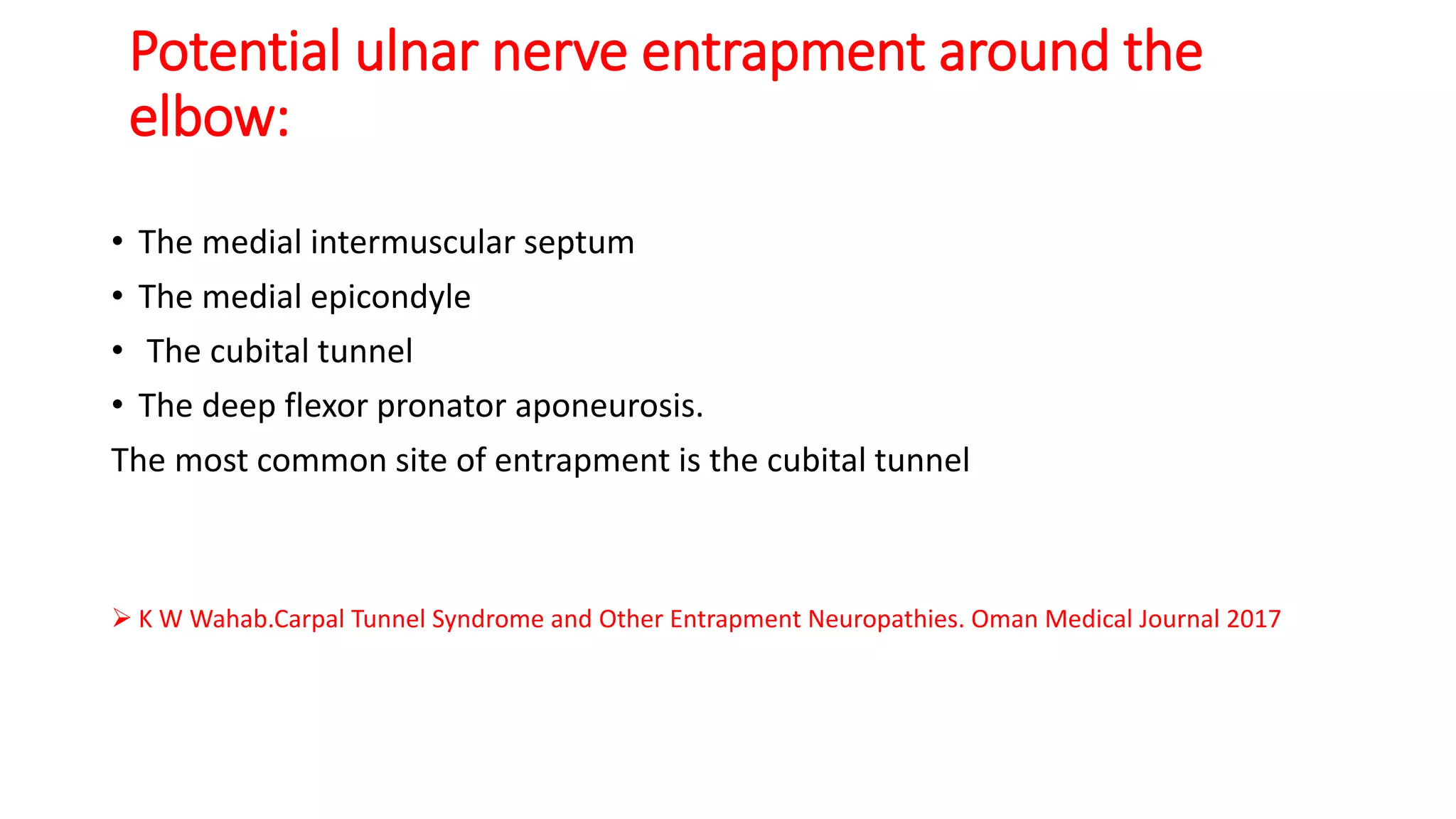 Entrapment neuropathies | PPTX