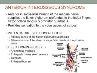 Entrapment neuropathy of the upper limb | PPTX