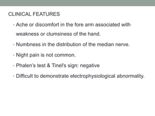 Entrapment neuropathy of the upper limb | PPTX