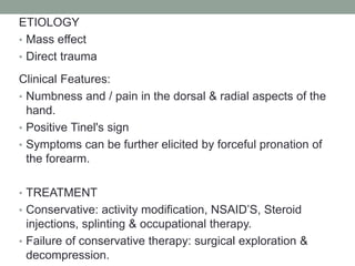 Entrapment neuropathy of the upper limb | PPTX