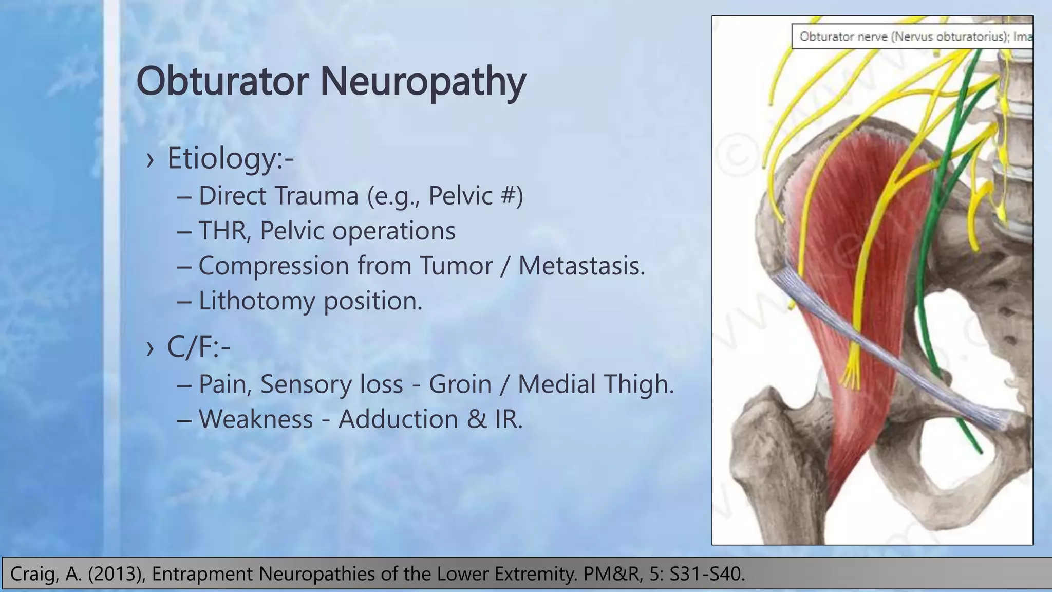 Entrapment Syndromes of Lower Limb.pptx