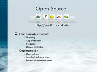 Contributing an Open Source Solution to the Library Community | PPT