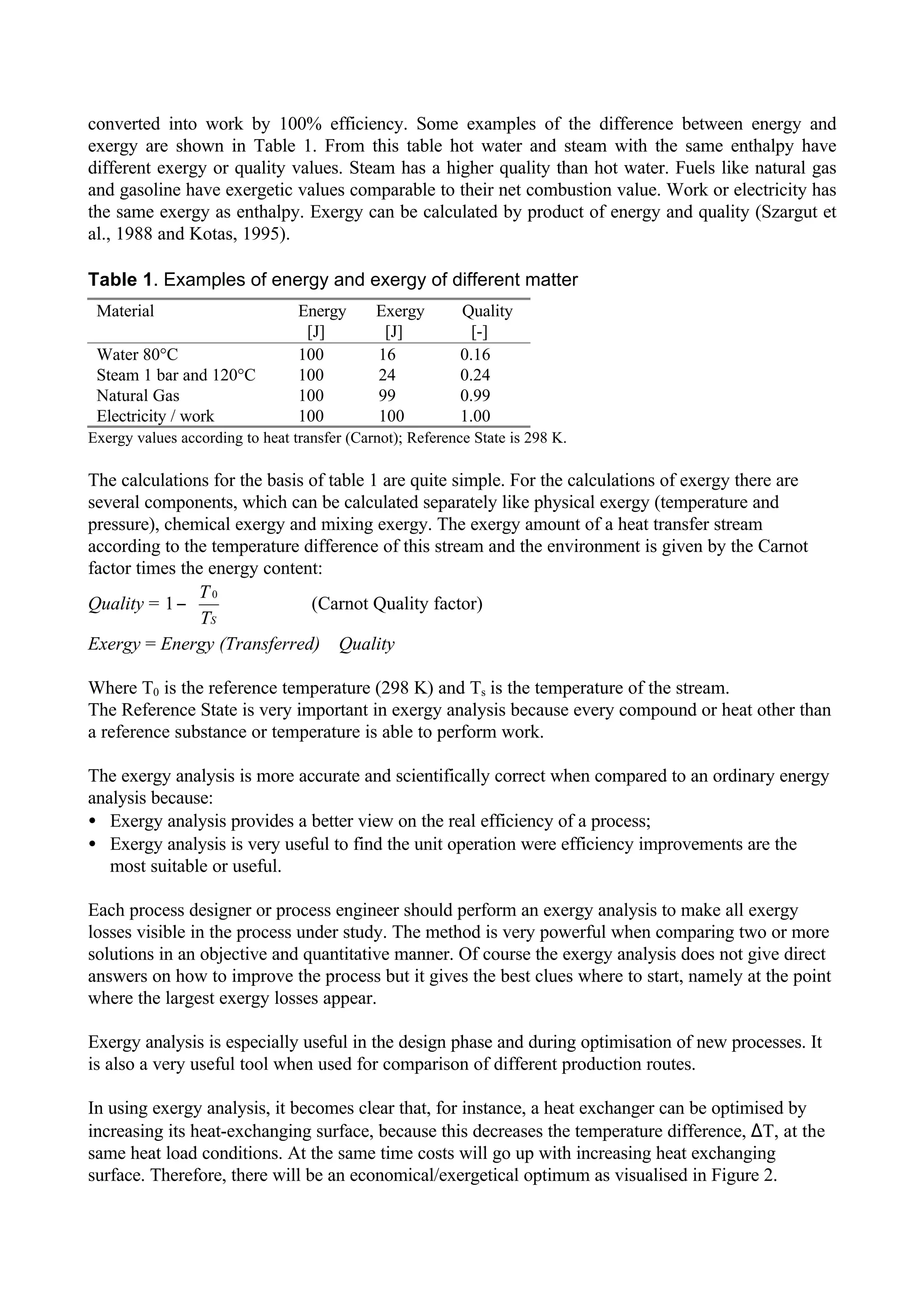 Exergy analysis - a tool for sustainable technology - in engineering ...