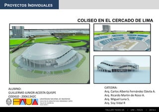 Entrega final de taller coliseo en el rimac | PPTX