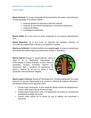 Entregar tanatologia | PDF