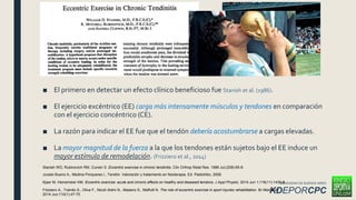 Entrenamiento excéntrico como eslabón céntrico | PPTX