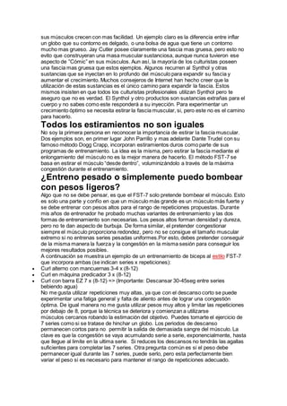 Entrenamiento volumen | DOCX