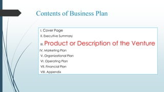 Business Plan | PPTX