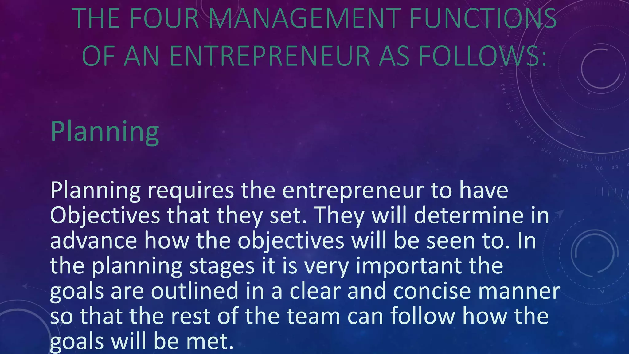 Managerial Functions of An Entrepreneur | PPTX