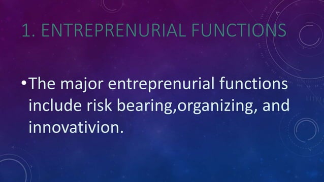 Managerial Functions of An Entrepreneur | PPTX | Business ...