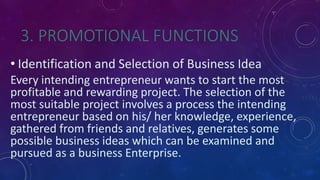 Managerial Functions of An Entrepreneur | PPTX