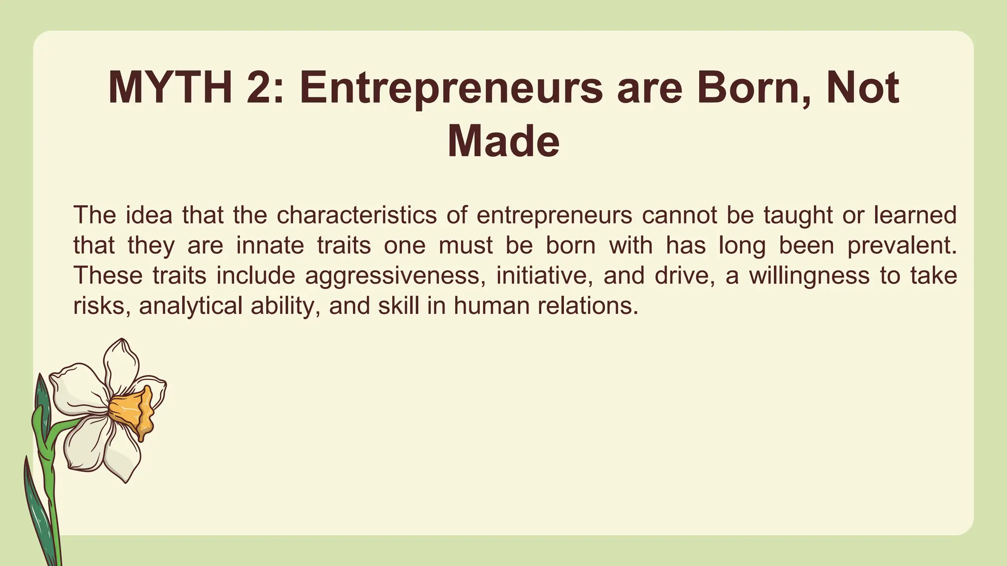 ENTREP.-CHAPTER-1 MYTHS IN ENTREPRENEURSHIP | PPTX