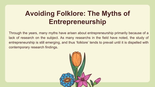 ENTREP.-CHAPTER-1 MYTHS IN ENTREPRENEURSHIP | PPT