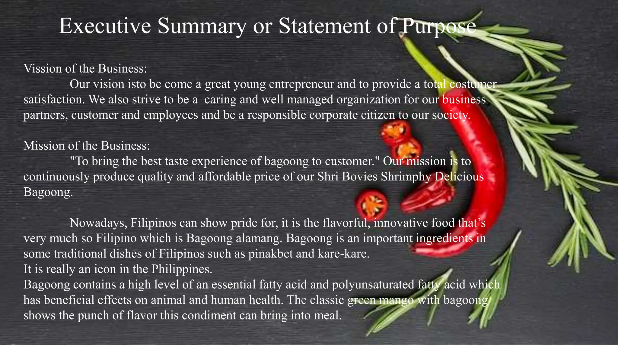 entrep-business-plan (1).pptx | Cooking | Food & Drink