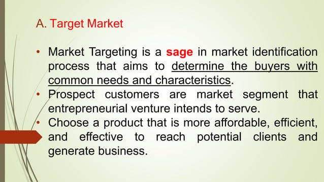 Entrep - Lesson 3 - Recognize and Understand the Market.pptx | Sales ...