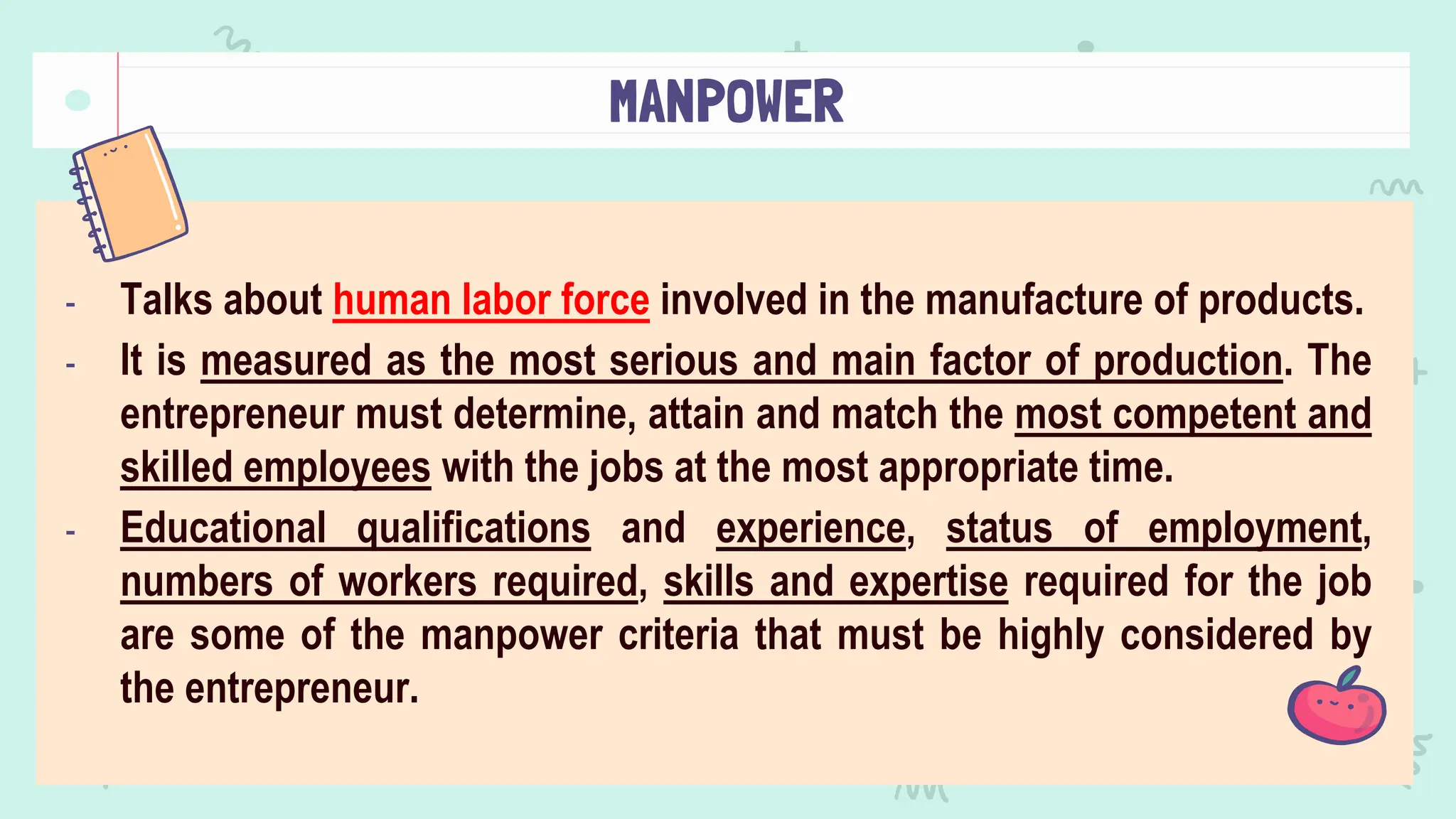 Entrepreneurship - Lesson 6 - 4M's of Operation in Business Opportunity ...