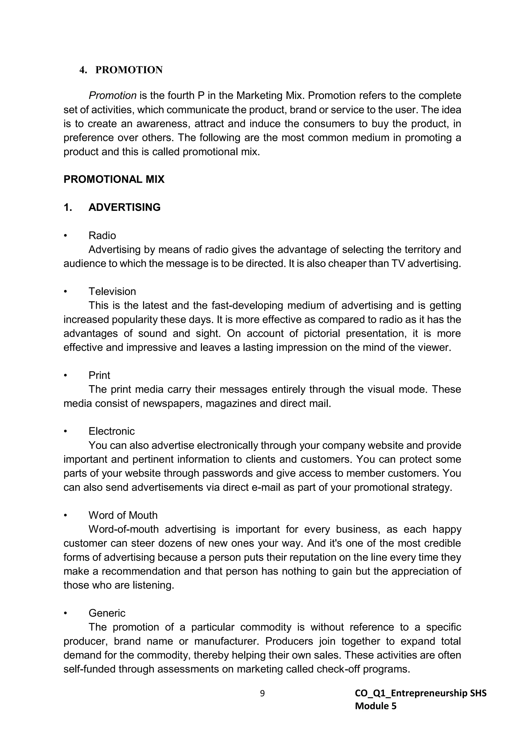 7P's of Marketing and Branding-Entrepreneurship | PDF