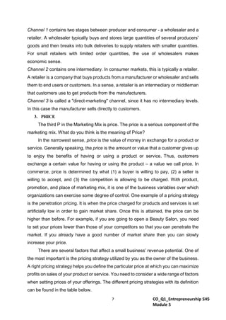7P's of Marketing and Branding-Entrepreneurship | PDF