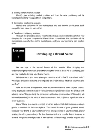 7P's of Marketing and Branding-Entrepreneurship | PDF
