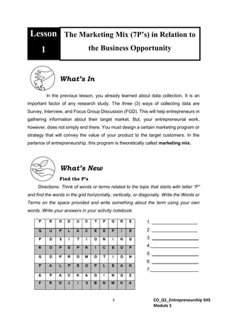 7P's of Marketing and Branding-Entrepreneurship | PDF
