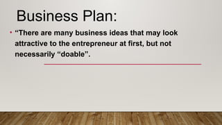 Entrep Business Plan for Senior High School Students | PPTX