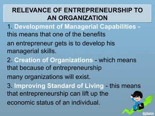 OVERVIEW TO ENTREPRENEURSHIP / MODULE 1 ENTREPRENEUSHIP GRADE 12 | PPTX