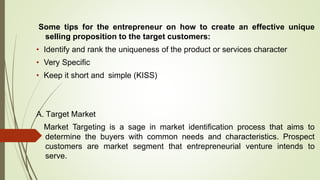 Entrepreneurship Recognize the potential market | PPTX