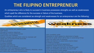 Introduction to Entrepreneurship in the Philippine setting | PPTX