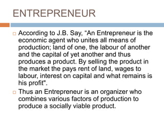 Entrepreneur Types and Role | PPTX