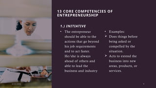 13 CORE COMPETENCIES OF ENTREPRENEURSHIP | PPTX