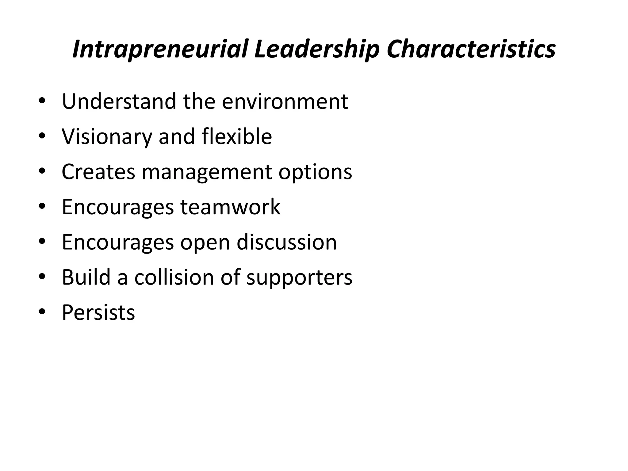 THE ENTREPRENEURIAL AND INTRAPRENEURIAL MIND | PPTX