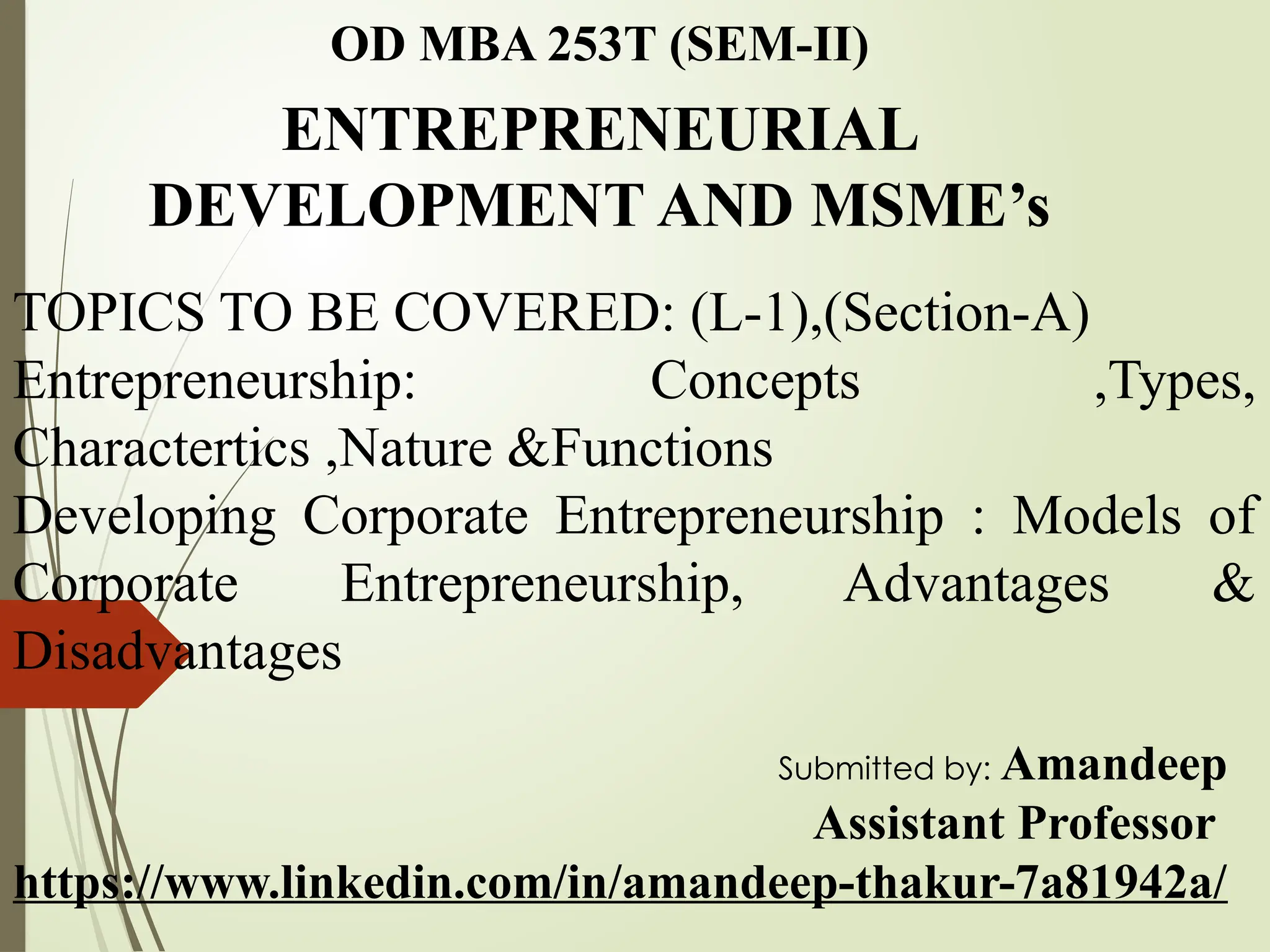 Entrepreneurship: concept ,types ,characteristics ,Nature & functions ...