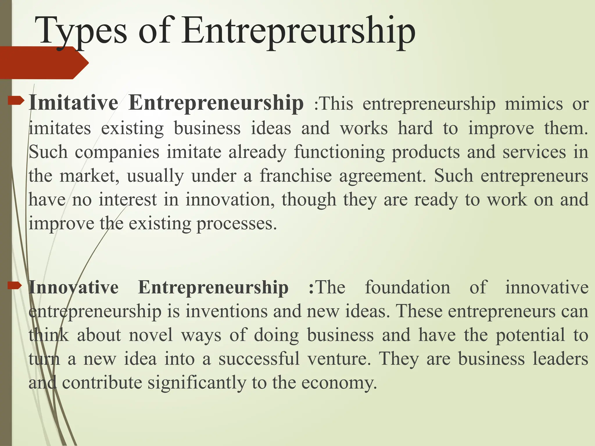 Entrepreneurship: concept ,types ,characteristics ,Nature & functions ...