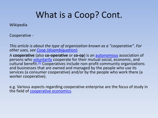 Entrepreneur founders coop copy | PPTX | Business | Business and Finance