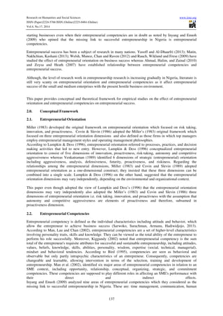 Entrepreneurial capability and entrepreneurial success of small | PDF