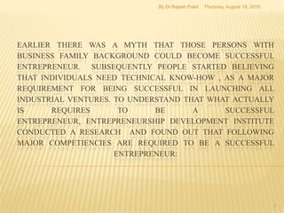 Entrepreneur’Ial Competencies | PPTX