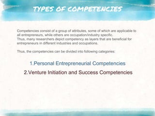 Entrepreneurial Competency | PPTX