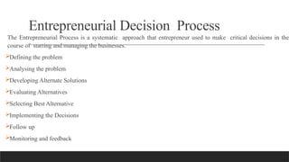 ENTREPRENEURIAL DESION PROCESS AND MSME L-5.pptx