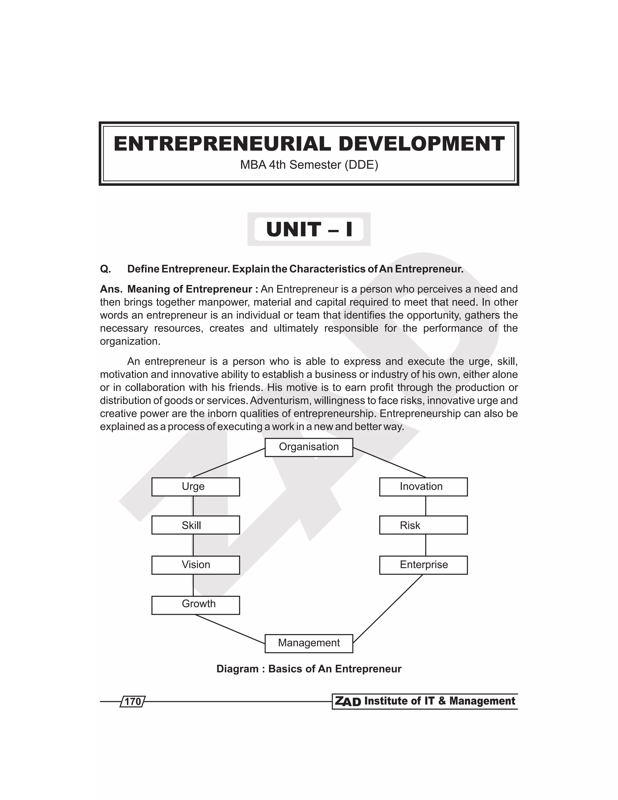 Entrepreneurial development(book) PDF | PDF