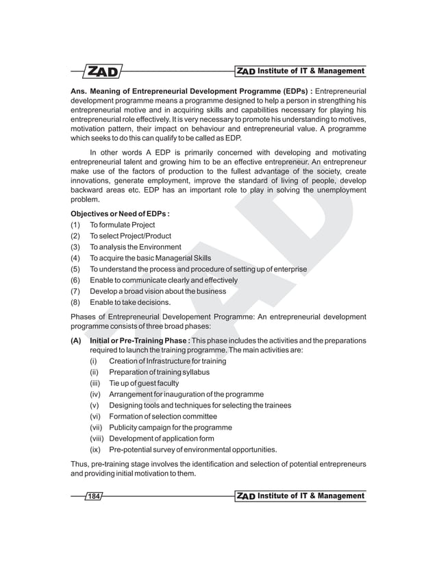 Entrepreneurial development(book) PDF | PDF