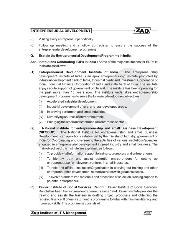 Entrepreneurial development(book) PDF | PDF