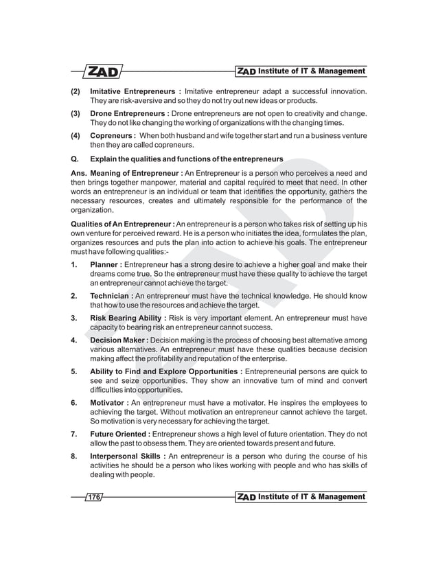 Entrepreneurial development(book) PDF | PDF