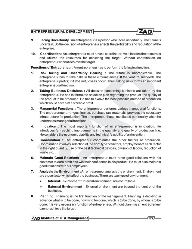 Entrepreneurial development(book) PDF | PDF