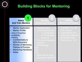 Entrepreneurial ecosystem p6 mentor1 | PPTX